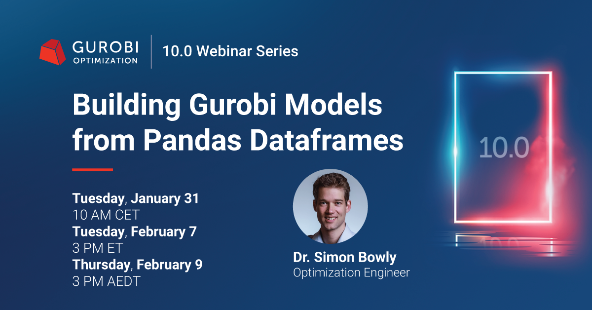 Building Models from Pandas Dataframes - Gurobi Optimization